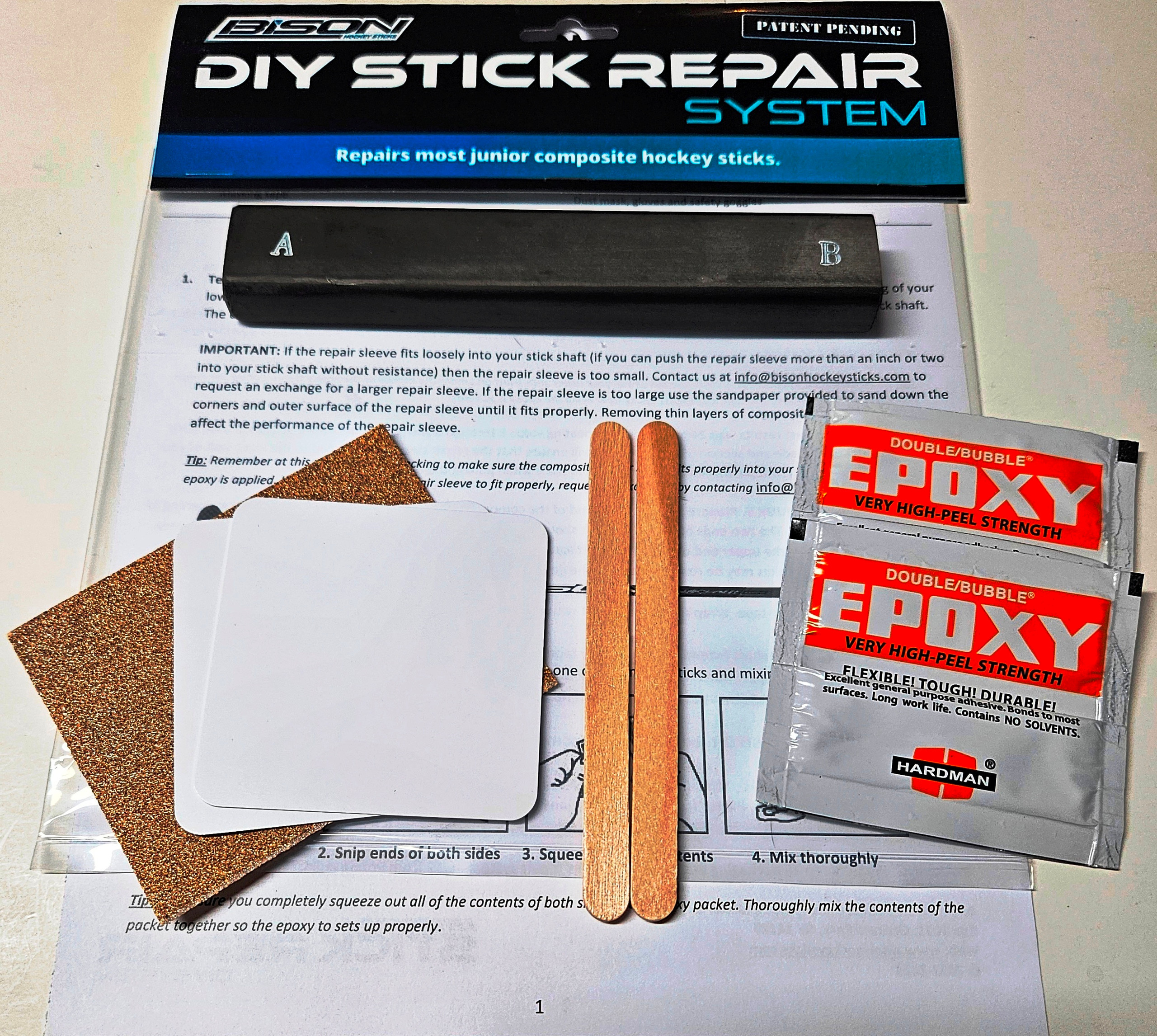 Junior Hockey Stick Repair System