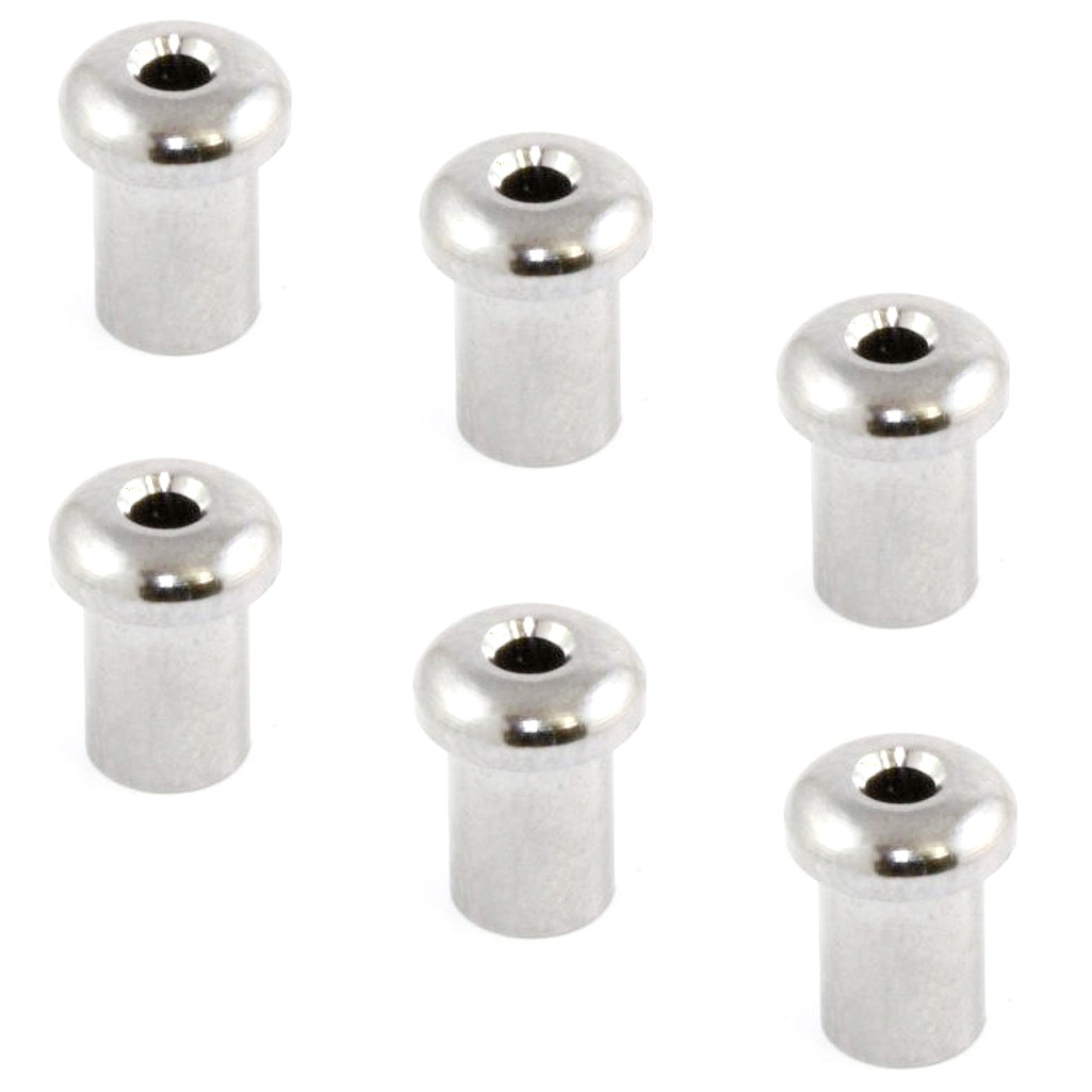 Guitar Rear String Ferrules-Chrome
