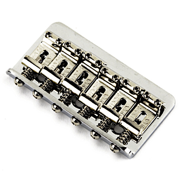 Hardtail Bridge for Non Tremolo Electric Guitars-Chrome