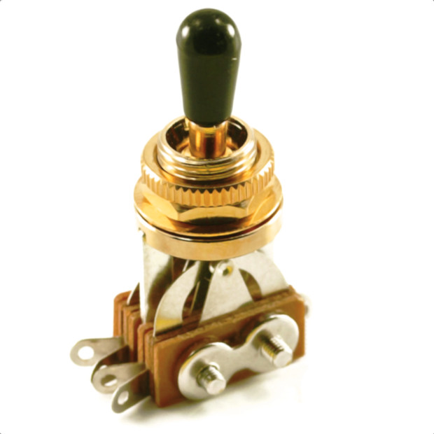 3-Way Guitar Toggle Switch-Gold - GuitarElectronics.com