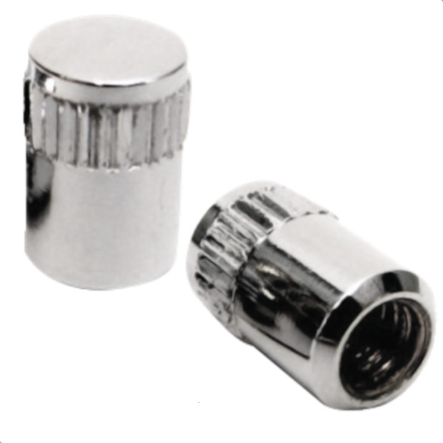 Gretsch Toggle Switch Tips for Switchcraft Switches (2) Chrome - GuitarElectronics.com