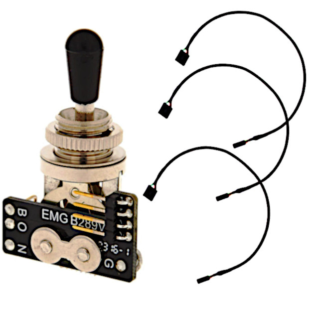 EMG Solderless Toggle Switch w/ Connector Cables - GuitarElectronics.com