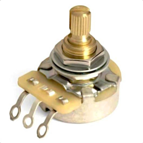 CTS 250K Audio Taper Guitar Pot w/ Solid Shaft CTS 250K Audio Taper Guitar Pot w/ Solid Shaft