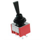 Double Pole ON/ON Flat Handle Mini Switch - Black