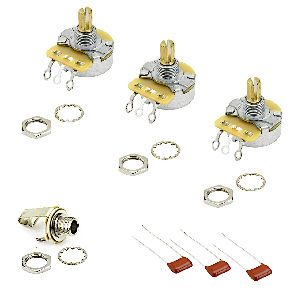 Original Fender® Jazz Bass Electronics Parts Kit - GuitarElectronics.com