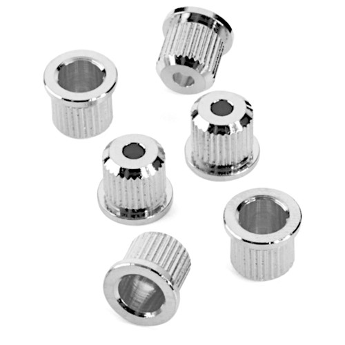 Guitar Rear String Ferrules-Chrome