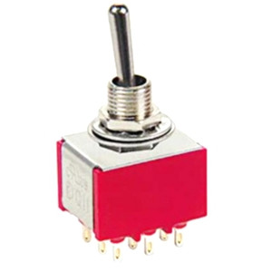 2-Way 4-Pole On/On Mini Toggle Switch for Guitar