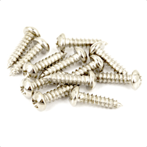 Original Fender Tuning Machine Screws-Nickel (12) - GuitarElectronics.com