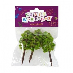 3 pc Miniature Tree Set 6.5cm - Christmas Magic Makers