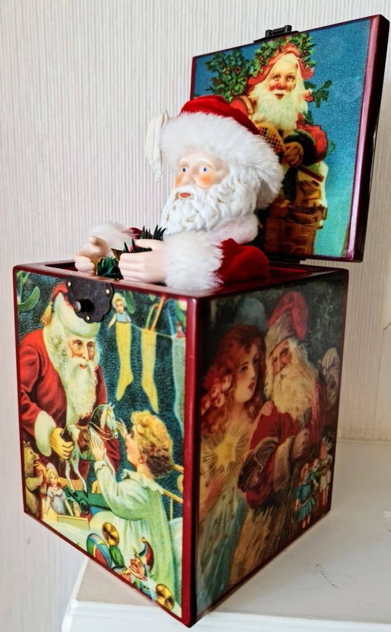 Vintage Santa-in-the-box - Christmas Magic Makers