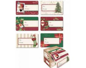Box 150 Gift Labels - Traditional - Christmas Magic Makers