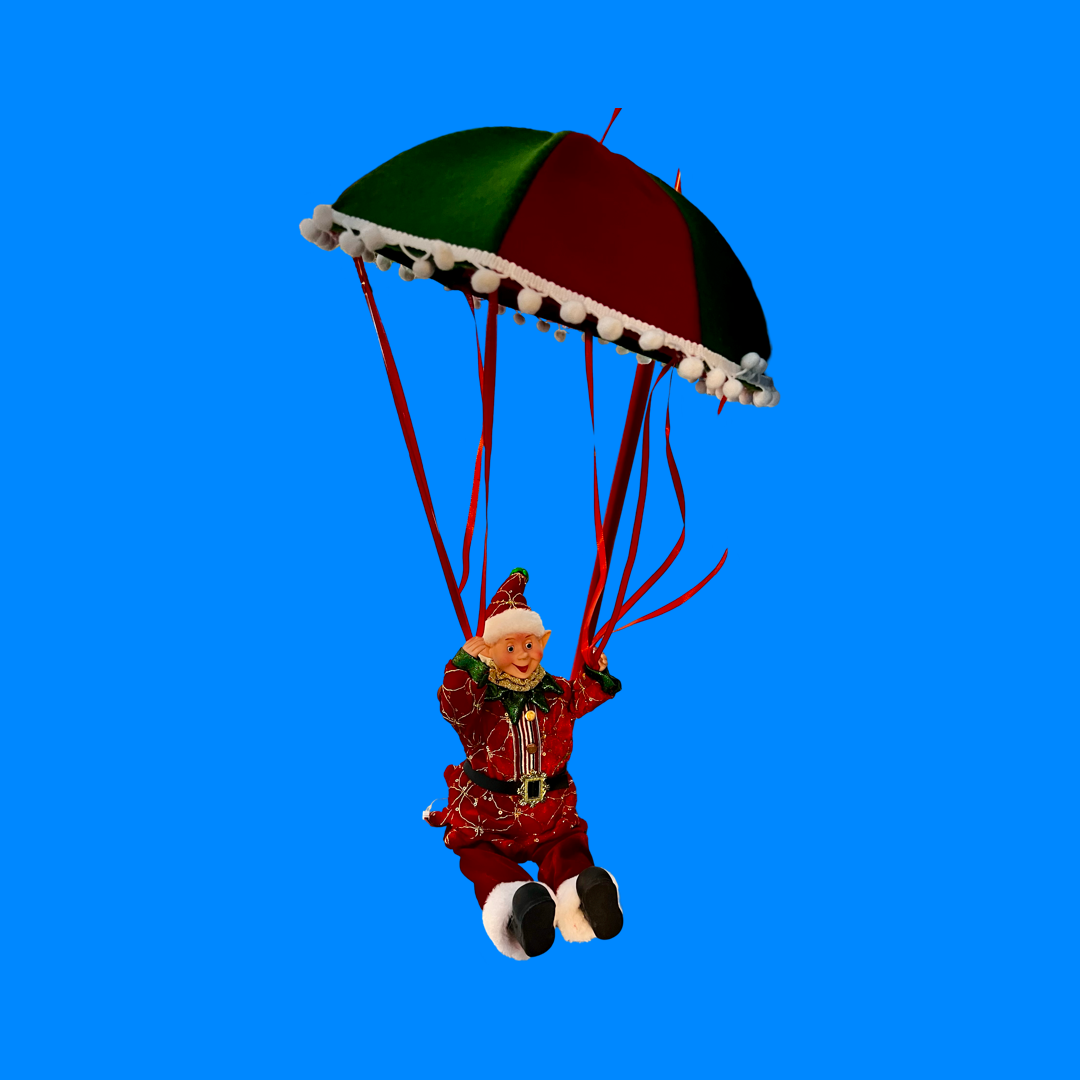 Animated Parachute Elf - 24 inch - Christmas Magic Makers