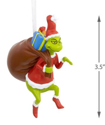 Grinch with Sack Tree Hanger - Christmas Magic Makers