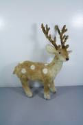 37cmH Sisal Natural Coloured Deer - Christmas Magic Makers