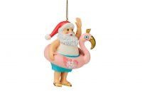Santa in Floatie 11cm H - Christmas Magic Makers