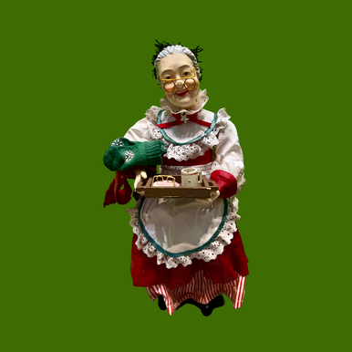Vintage - Mrs Claus with Tray - Christmas Magic Makers
