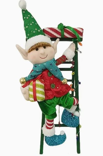 Elf on Ladder - Christmas Magic Makers