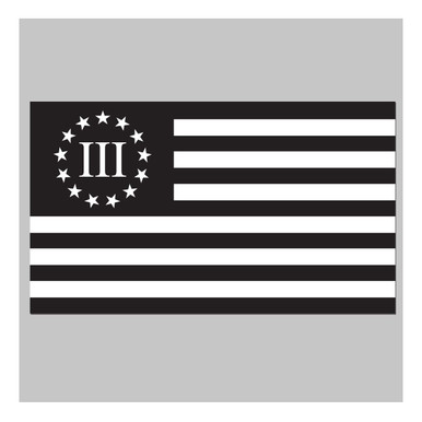 3 Percenter Flag Sticker