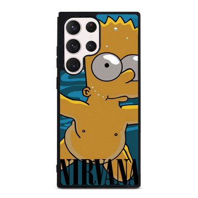 BART SIMPSONS NEVERMIND NIRVANA Samsung Galaxy S23 Ultra Case Cover