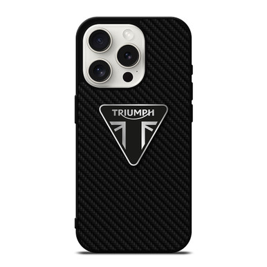TRIUMPH MOTORCYCLES CARBON FIBER iPhone 15 Pro Case Cover