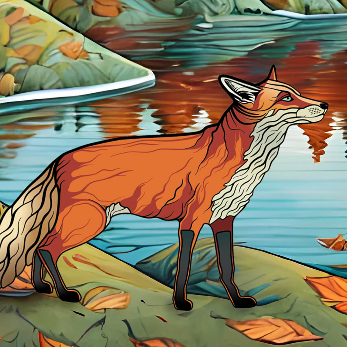Fox And Hare Wallpaper