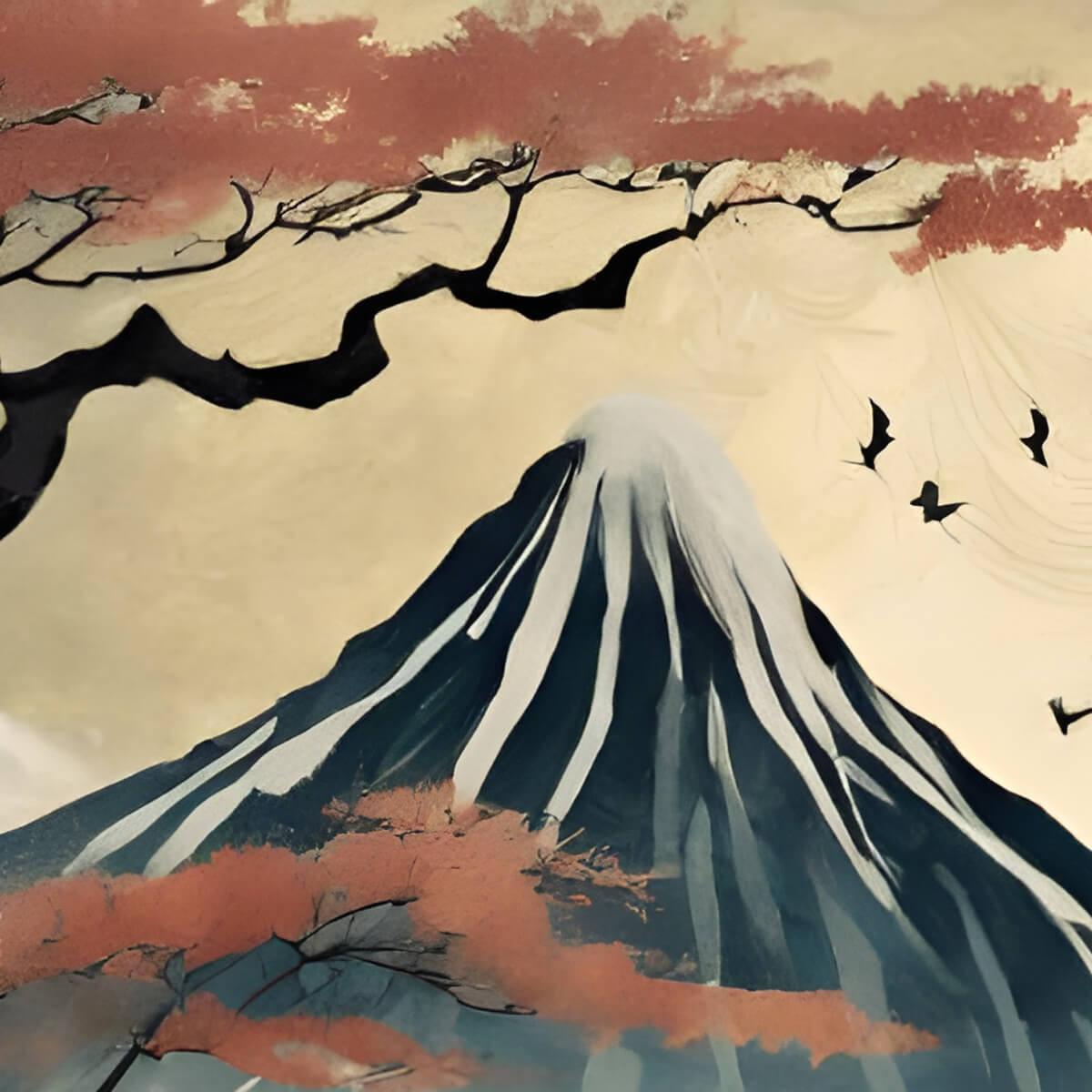 Flying Crane - Japanese Inspired Wallpaper | ShopCat Interiors