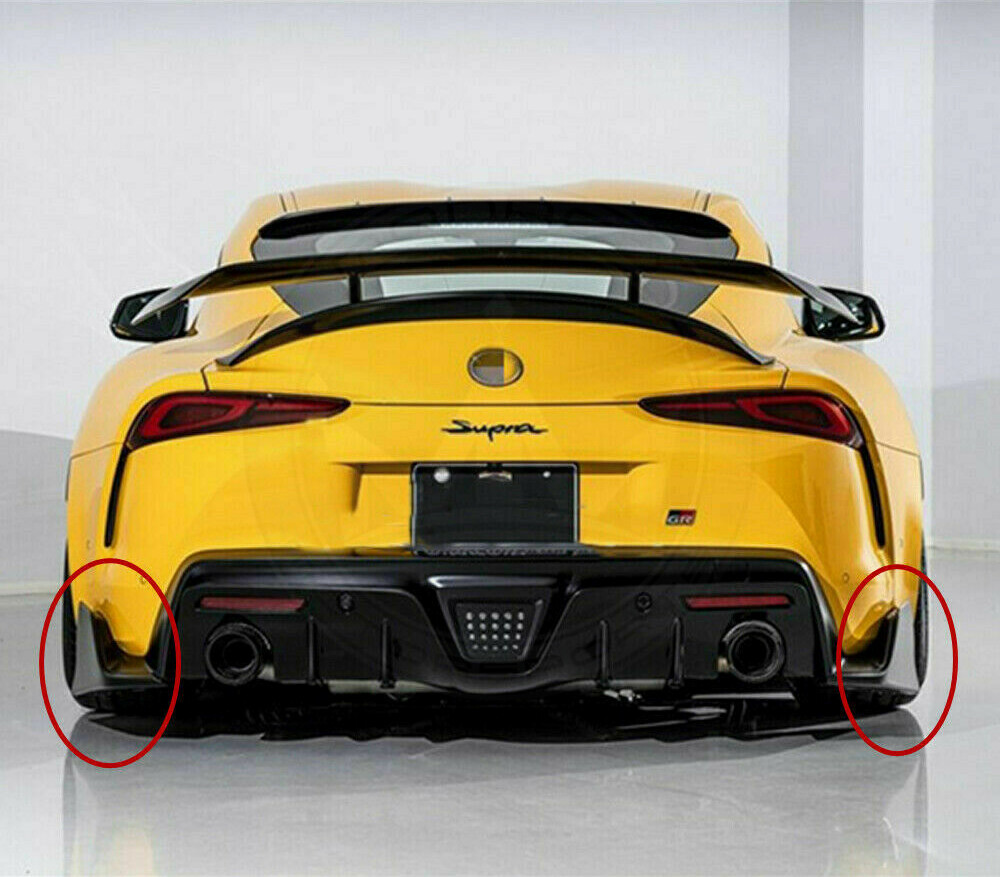 Toyota GR SUPRA A90 MK5 Carbon Fiber Rear Bumper Splitters - Monaco ...