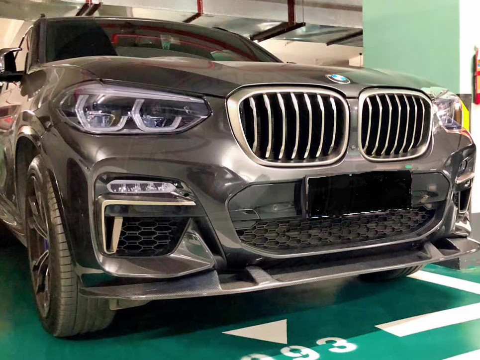 BMW X3 & X4 (G01/G02) M Sport Carbon Fiber 3D Style Front Lip