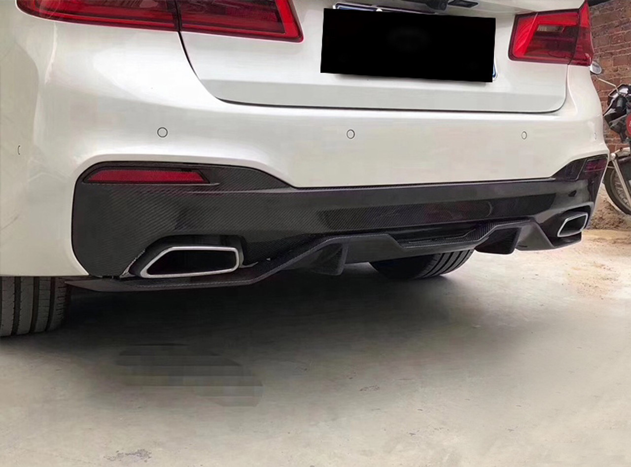 2017-2023 BMW G30 5 Series M Performance Style Carbon Fiber Lower Diffuser