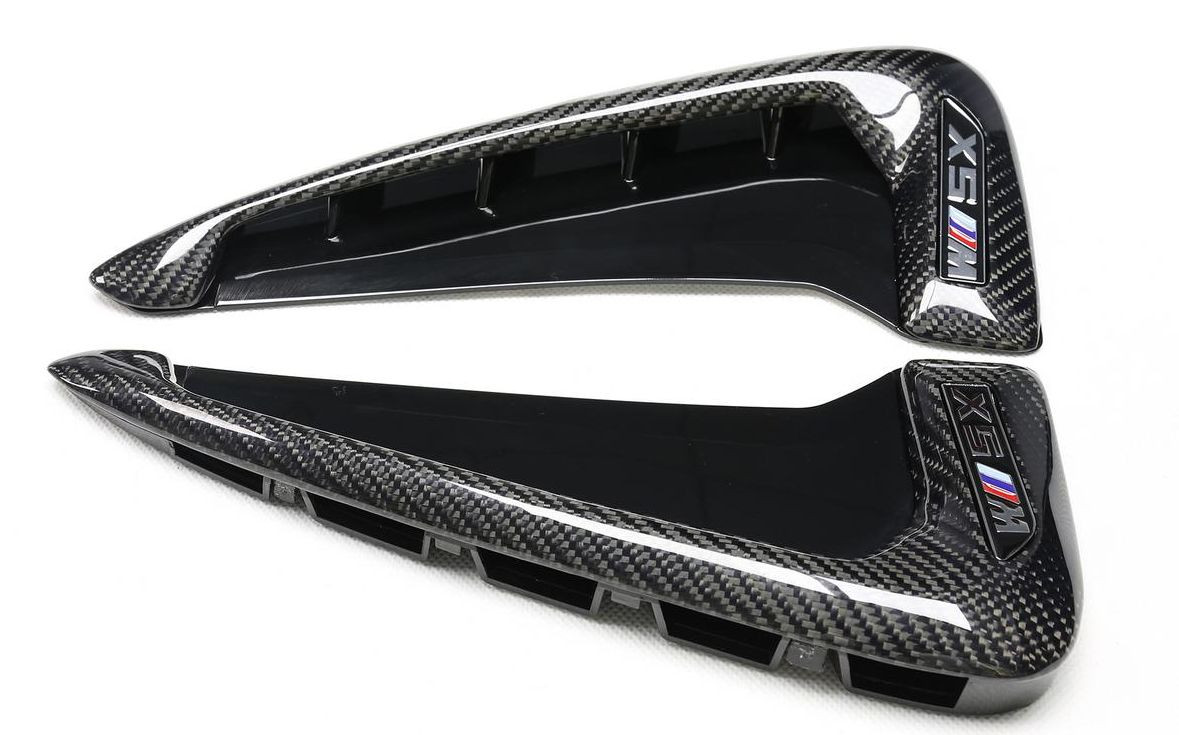 BMW F95 X5M G05 X5 Dry Carbon Fiber Side Fender Vent Trim Covers | New ...