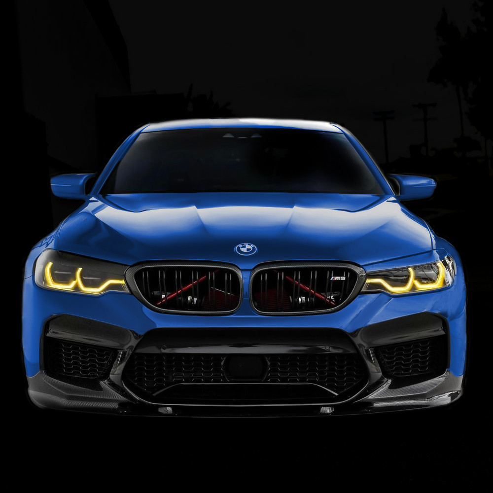Bmw M5 F90 Yellow Headlights