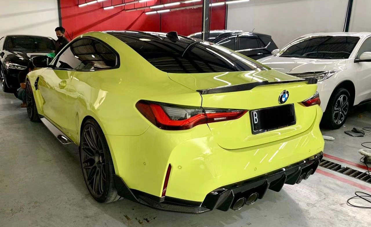 BMW G80/G82/G83 M3 M4 Carbon Fiber M Performance Style Rear Bumper ...