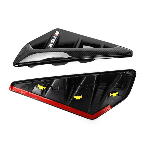 BMW F95 X5M G05 X5 Dry Carbon Fiber Side Fender Vent Trim Covers | New ...