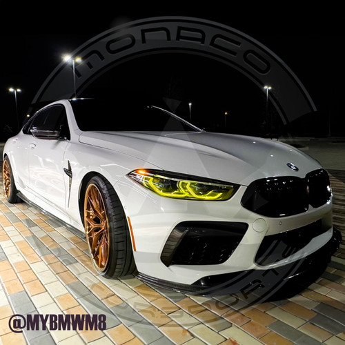 2019+ BMW M8 840i M850i Yellow CSL Style DRL Laser Headlights