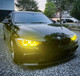 2012-2019 BMW 3 Series F30 CSL Style Yellow DRL LED Headlights