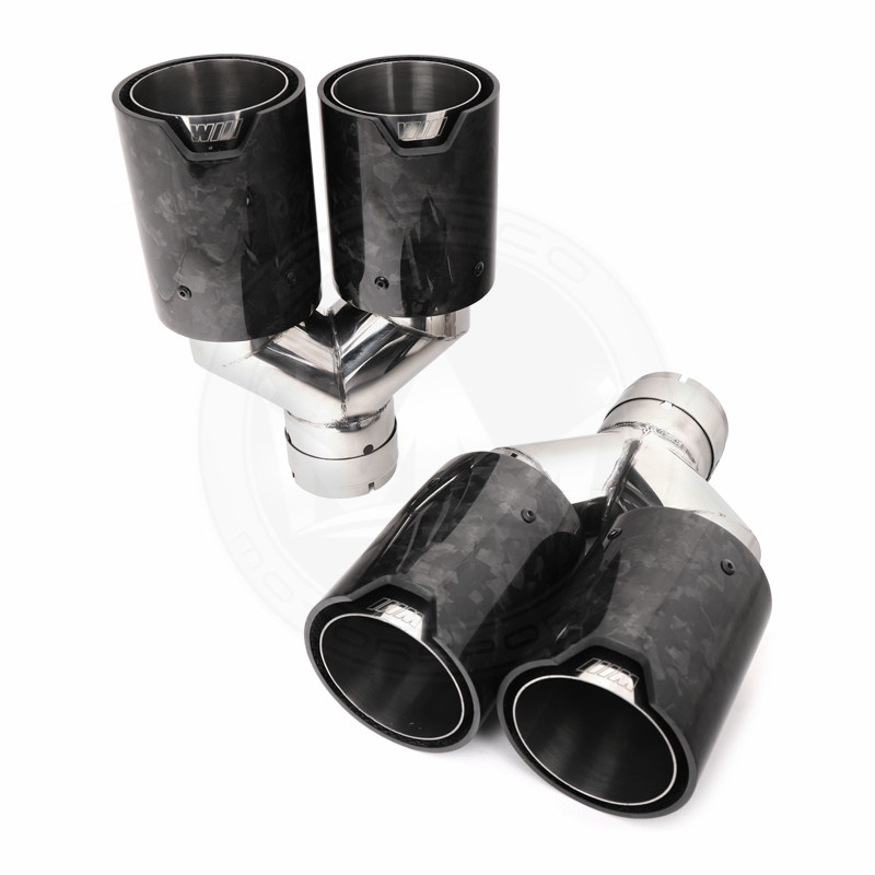 BMW M Performance Y Shaped Forged Carbon Fiber Exhaust Tips