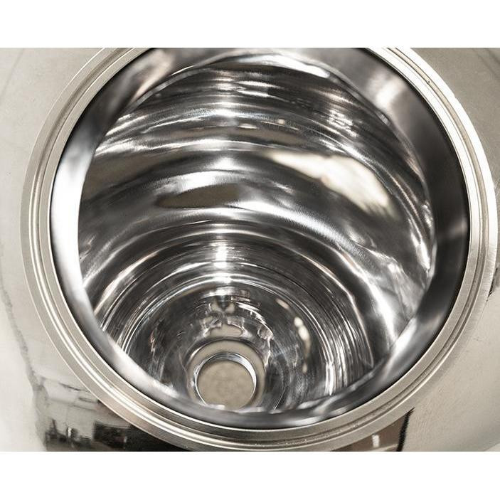 300L Jacketed Stainless Steel Collection Vessel with Locking Casters