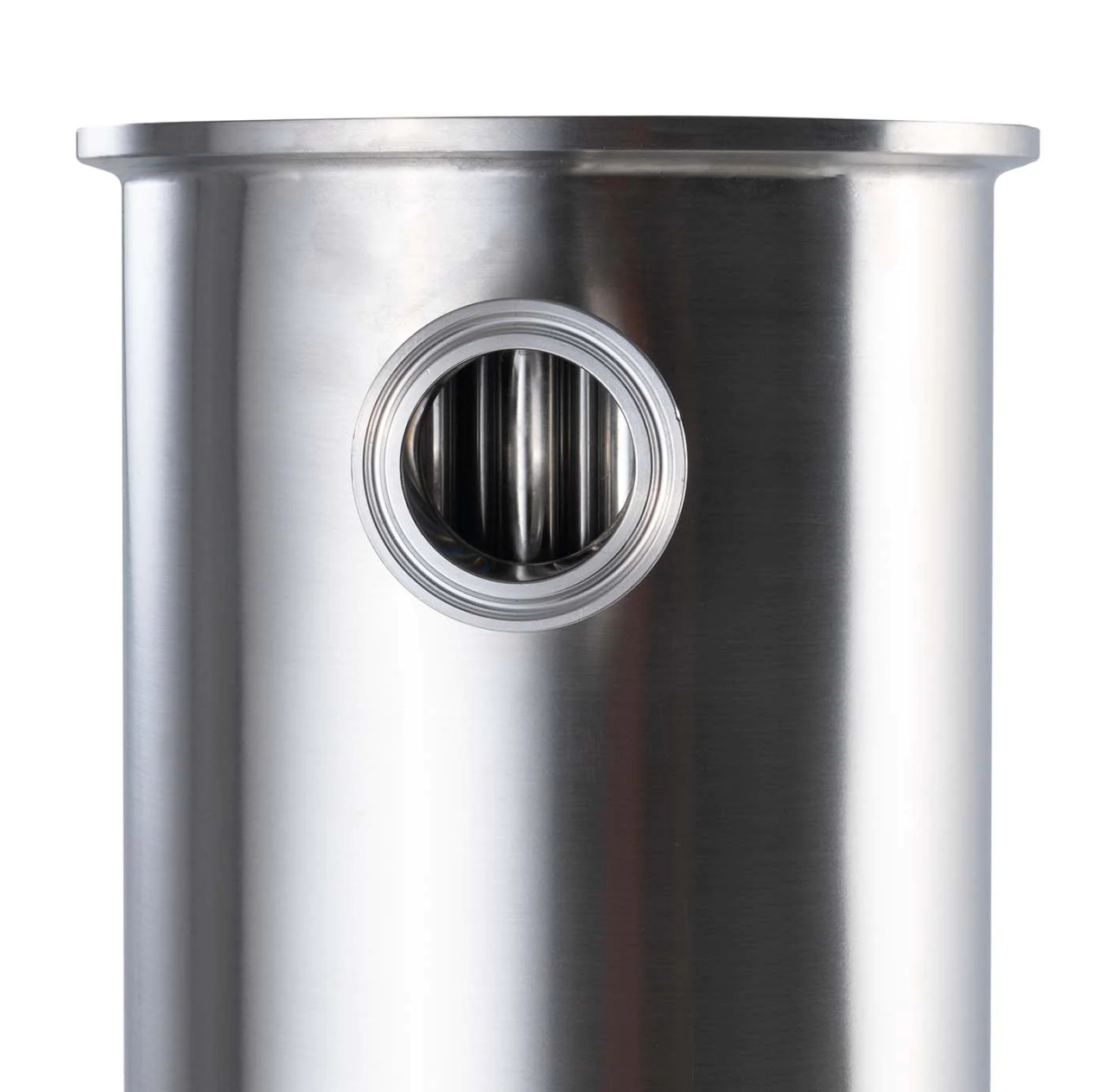 Baffled Condenser - 6" x 36" with 1.5" Tri-Clamp Side Ports - LeDAB