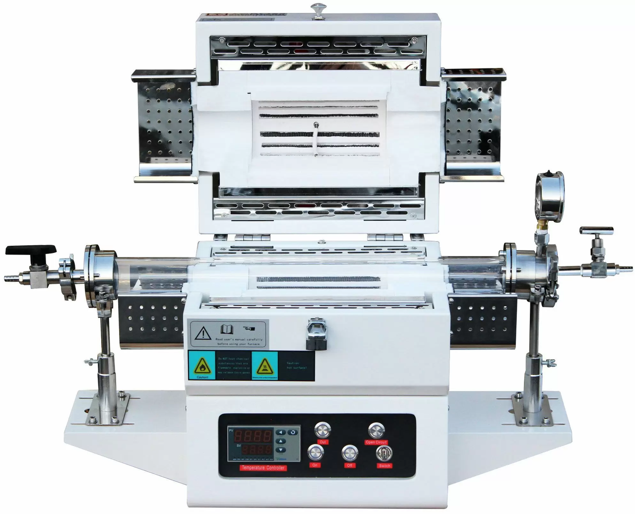 1-Zone 1200°C 50mm OD Split Tube Furnace - LeDAB