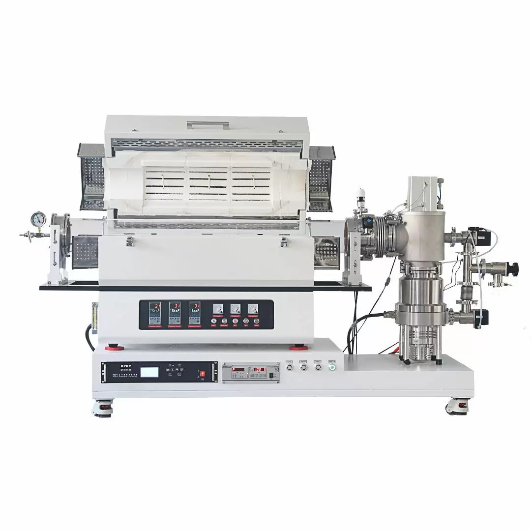 1-Zone 1700°C CVD Tube Furnace With Gas Mixing & Pumping System 100mm ...
