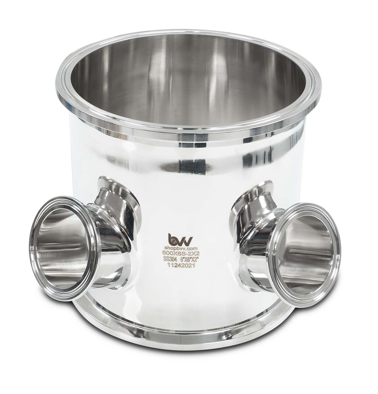 Tri-Clamp Spool with 2" Angled Ports - LeDAB