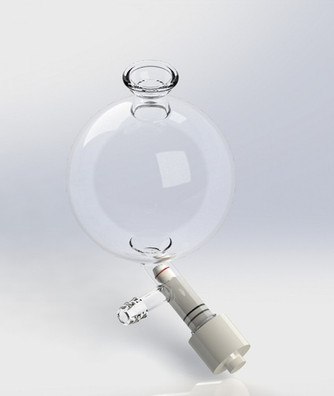 2L Electric Receiving Flask w/ PTFE Valve