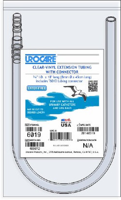 Urocare Clear Vinyl & White Rubber Drainage/Extension Tubing