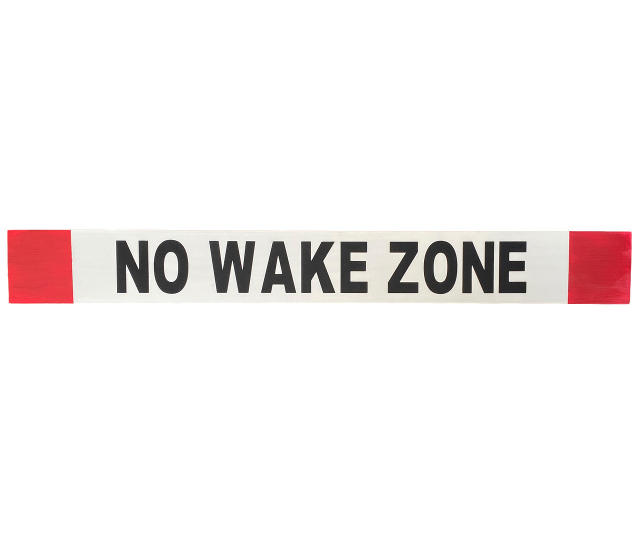 No Wake Zone Wooden Hand-painted Boating Sign