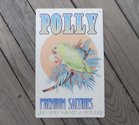Polly Parrot Tin Sign #29855