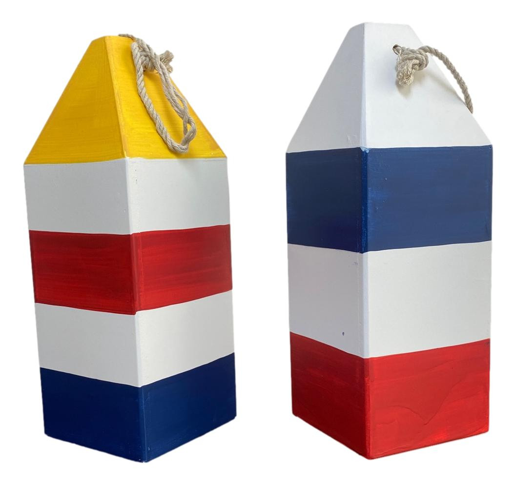 Set of 2 Larger Decorative Buoys