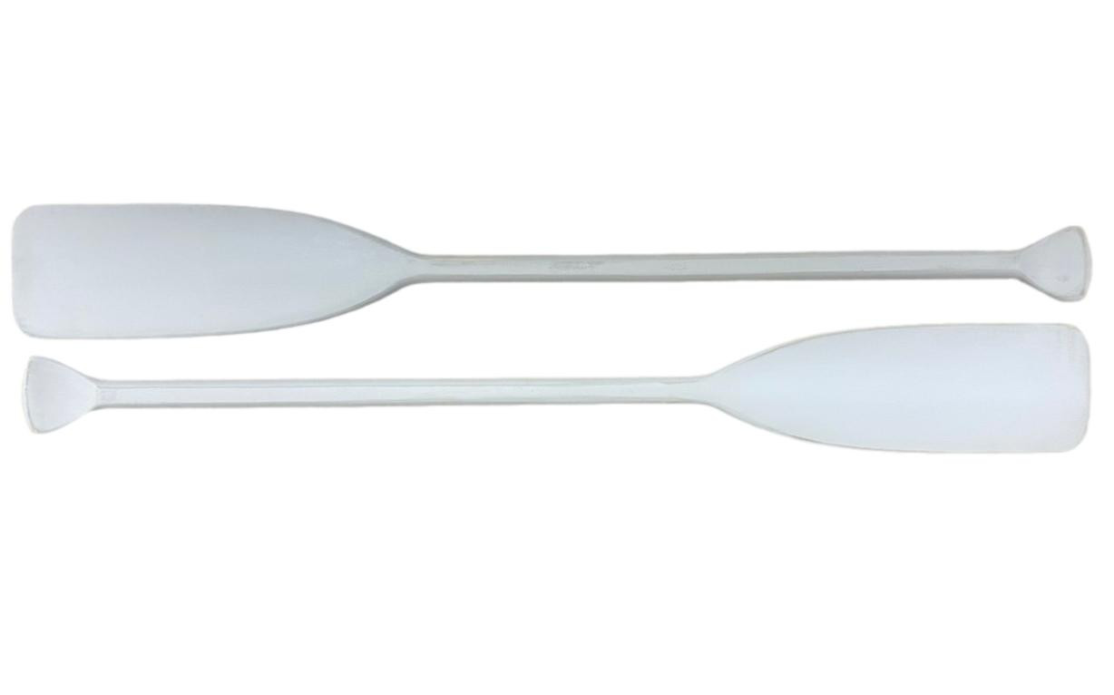4 Foot White Washed Paddles Painted Set of Two