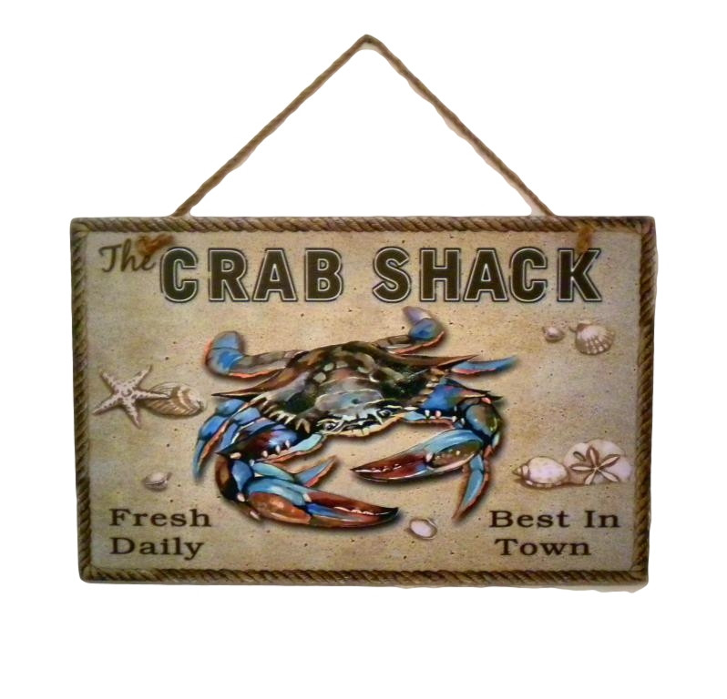 Crab Catch Of The Day Wood Sign