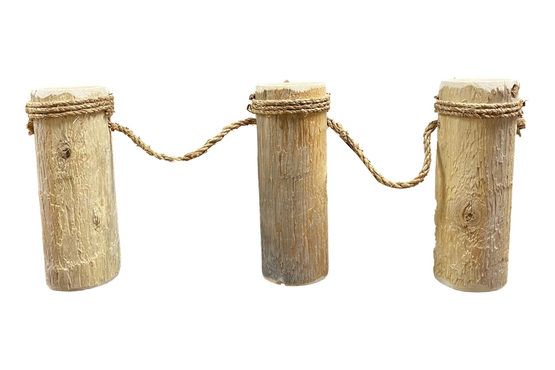 Anchors - Wood Cedar Pilings - Nautical Seasons Great Coastal Decorations