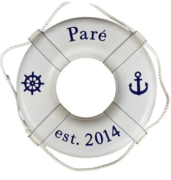 Authentic Coast Guard Life Ring Preserver Personalized